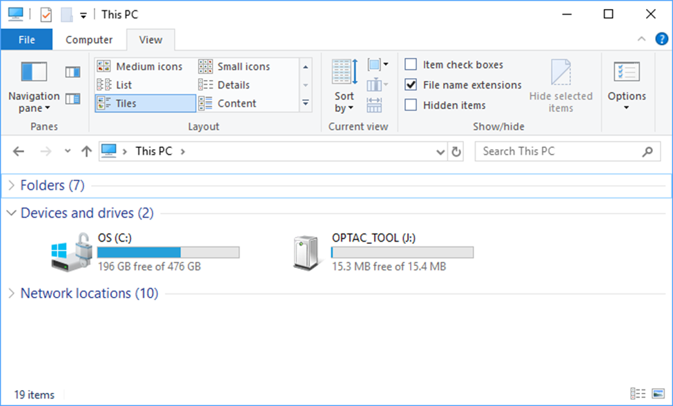 My OPTAC Download Tool shows 4 red lights, what do I do?